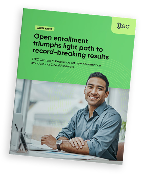Open enrollment triumphs light path to record-breaking results | TTEC