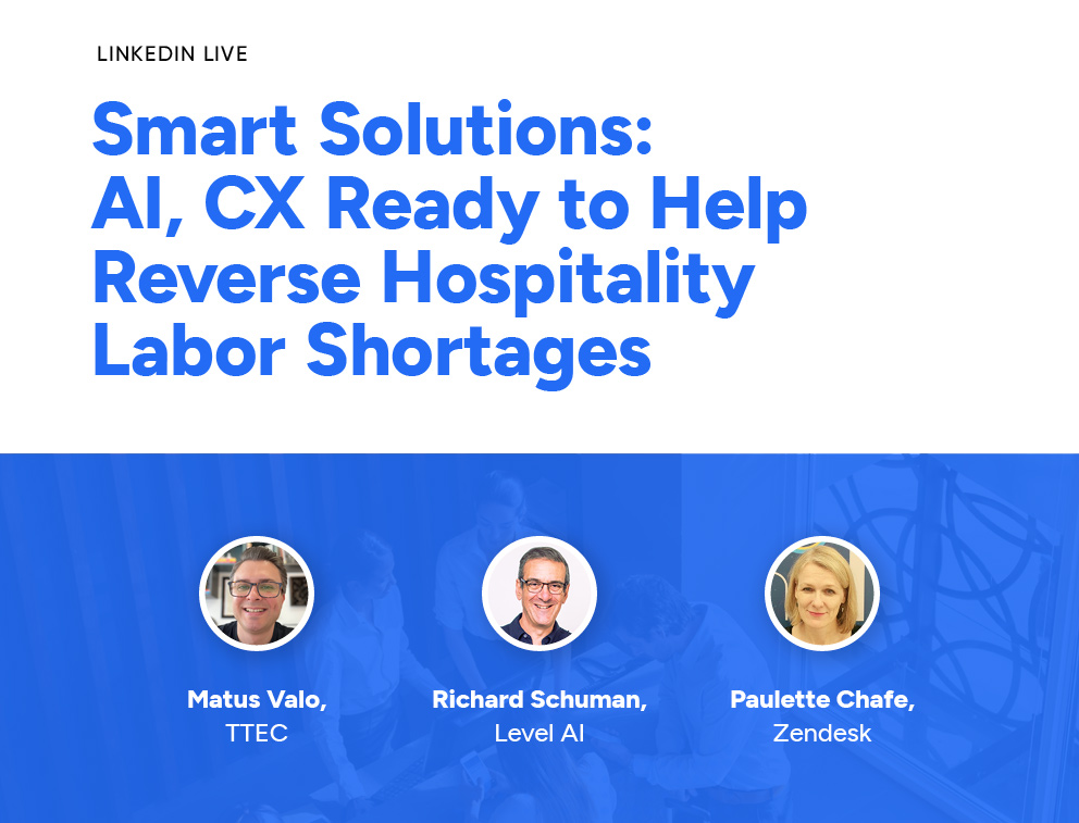 Smart Solutions: AI, CX Ready to Help Reverse Hospitality Labor ...