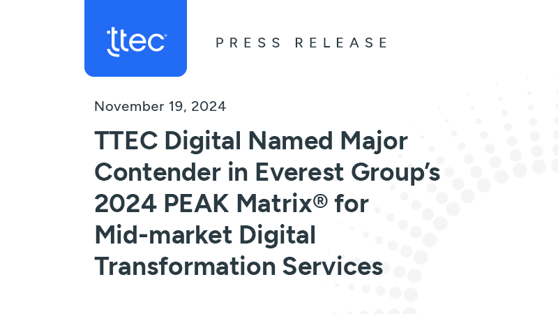TTEC Digital wins Cisco Reimagine Customer Experiences Partner of the Year – Americas | TTEC